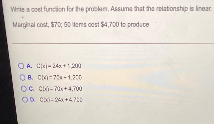 Solved Write a cost function for the problem. Assume that | Chegg.com