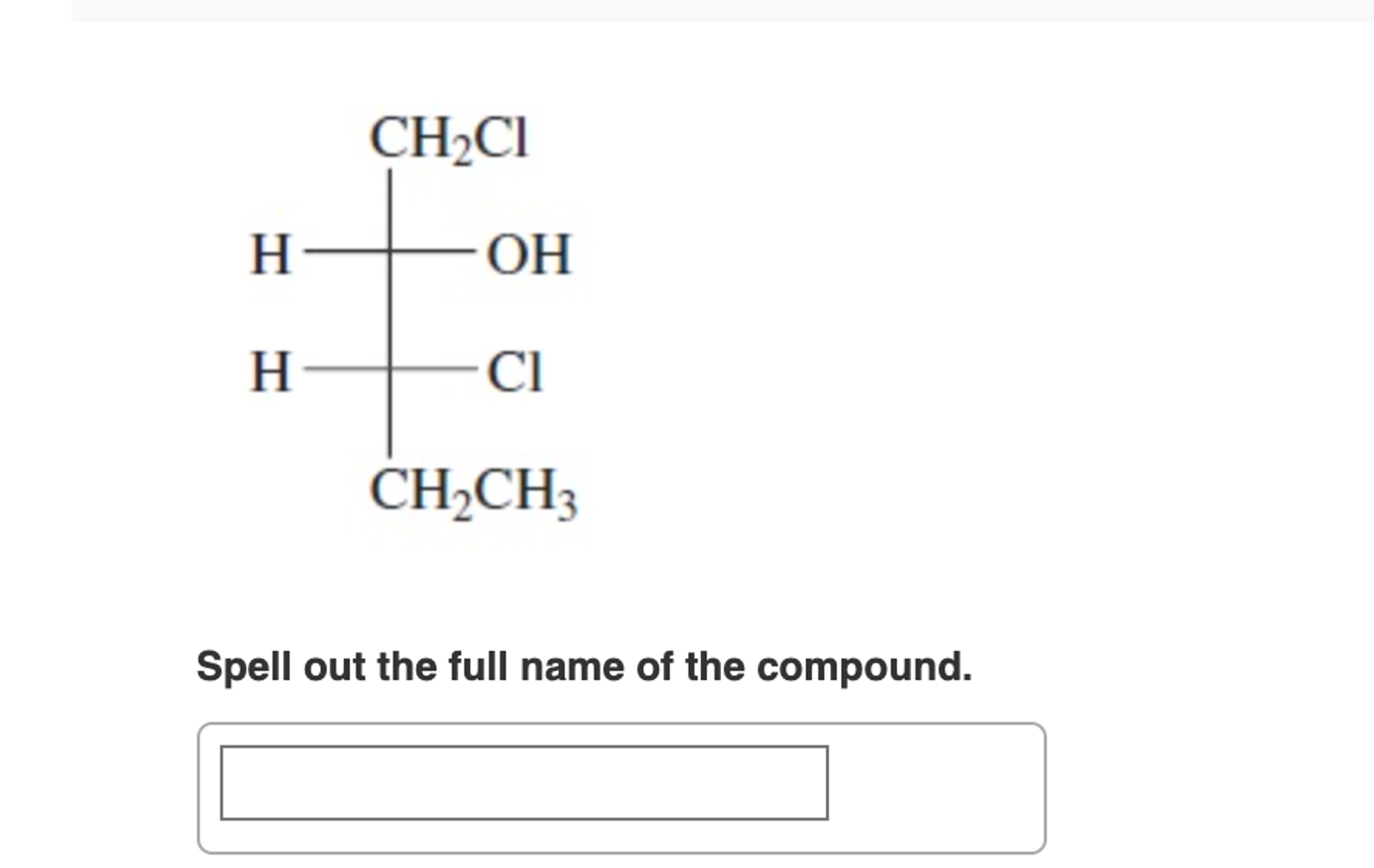 Solved Spell out the full name of the compound. Spell out | Chegg.com