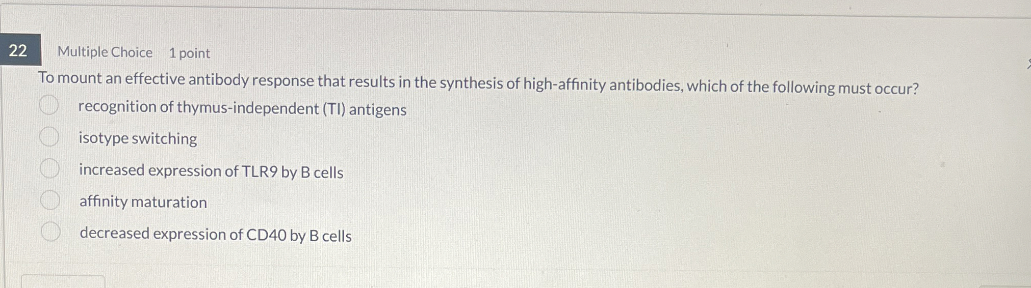 Solved 22Multiple Choice 1 ﻿pointTo mount an effective | Chegg.com
