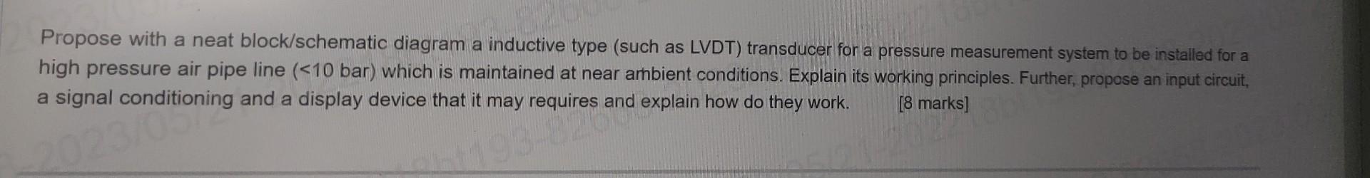 Solved Propose with a neat block/schematic diagram a | Chegg.com