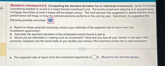 Solved Data table(Related to Checkpoint 8.2) (Computing the | Chegg.com