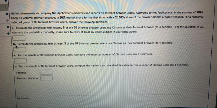 Solved Market-share-analysis company Net Applications | Chegg.com