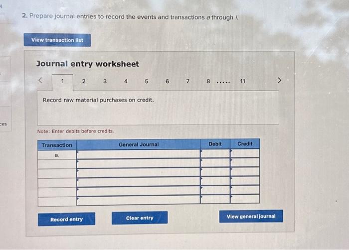 Solved Required information Problem 2-4A (Algo) Preparing | Chegg.com