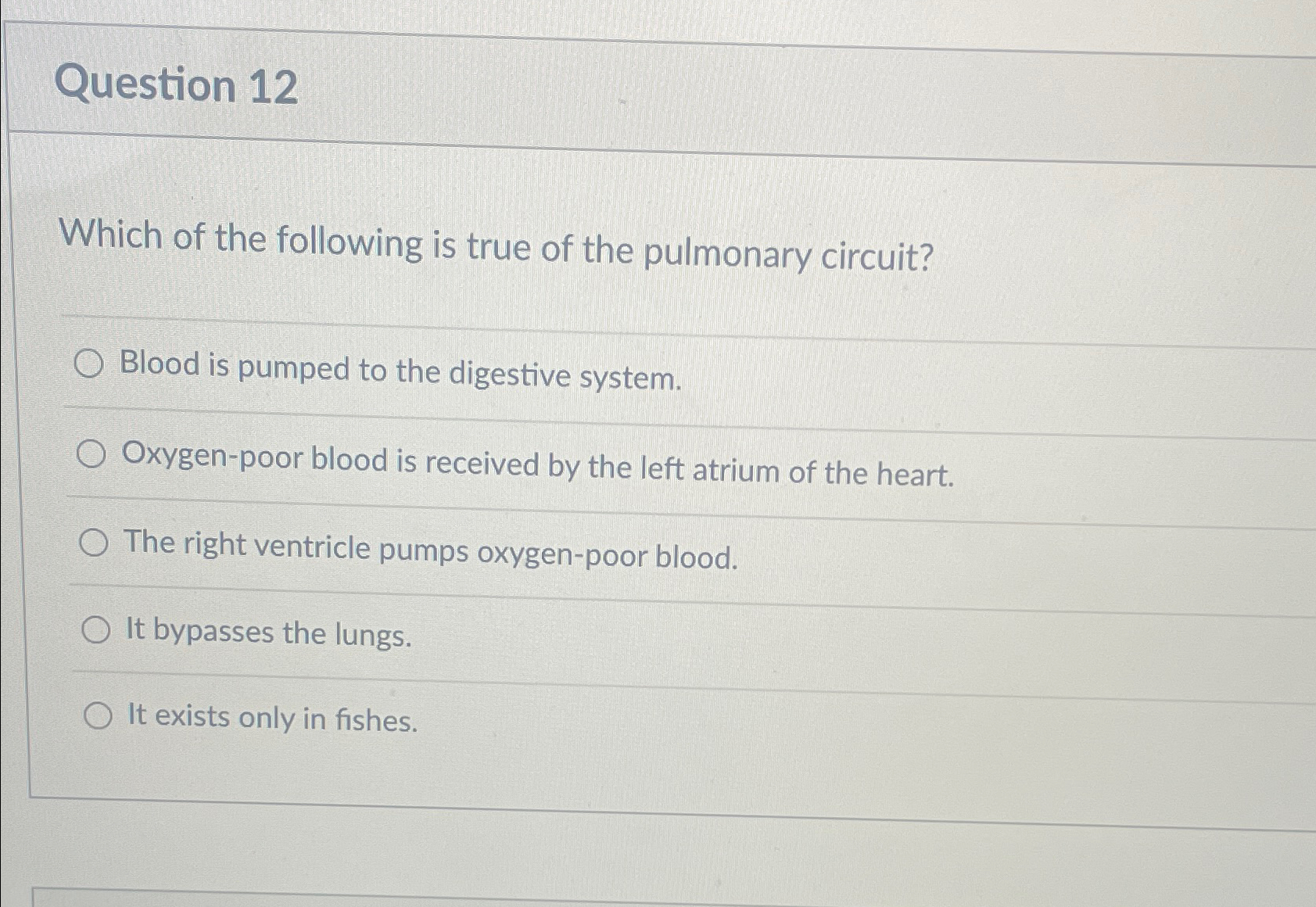 Solved Question 12Which of the following is true of the | Chegg.com