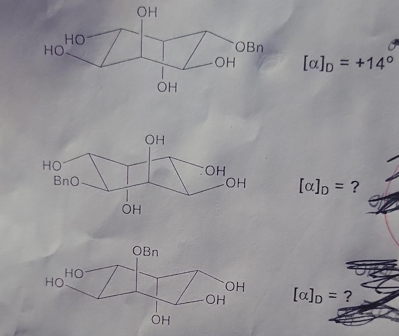 Solved W The specific rotation of the molecule shown below | Chegg.com