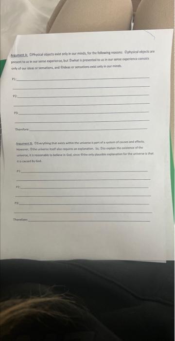 Re-write the following arguments (on the last page of | Chegg.com