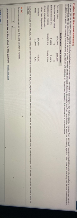 Solved Problem 20-4A (Part Level Submission) Last year | Chegg.com