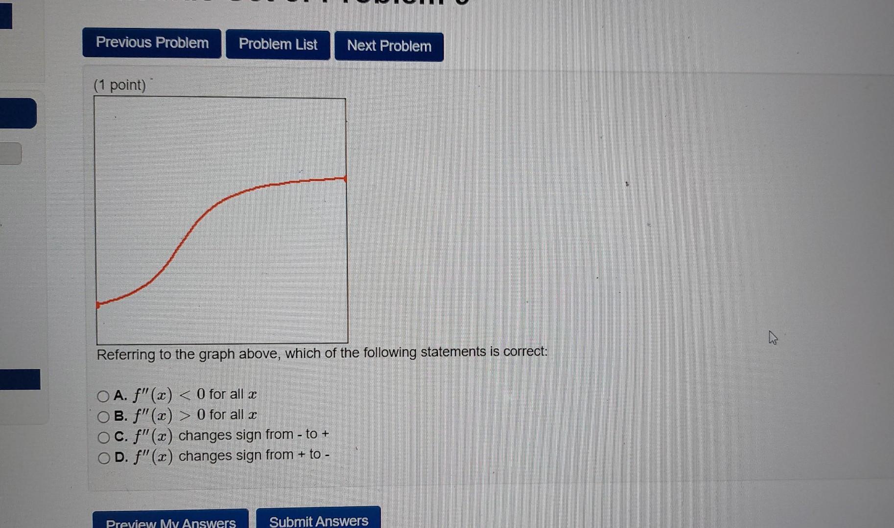 Solved Referring to the graph above, which of the following | Chegg.com