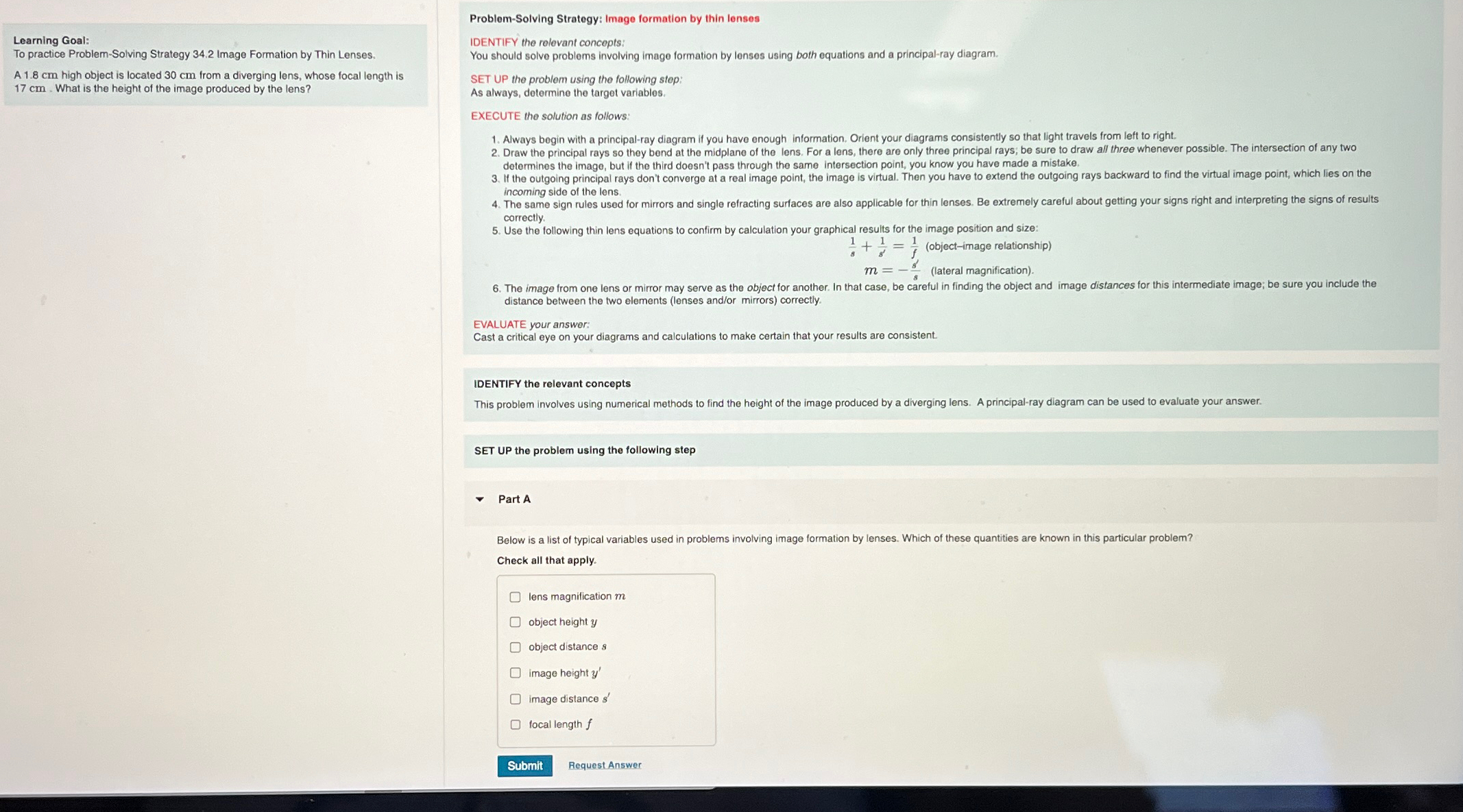 Solved Learning Goal:To practice Problem-Solving Strategy | Chegg.com