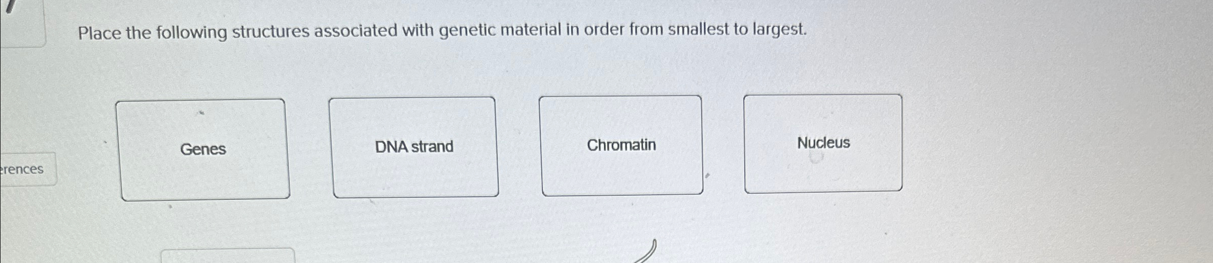 Solved Place the following structures associated with | Chegg.com