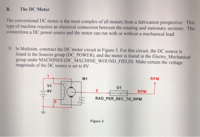 Solved The DC Motor B. The conventional DC motor is the most | Chegg.com