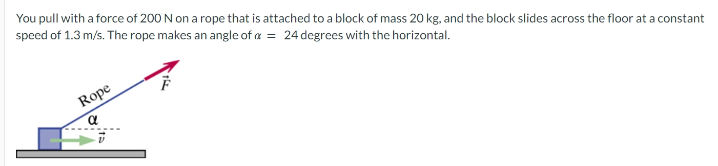 Solved You pull with a force of 200 N on ﻿a rope that is | Chegg.com