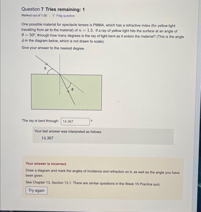 Solved One possible material for spectacle lenses is PMMA, | Chegg.com Solved One possible material for spectacle lenses is PMMA, | Chegg.com