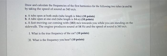 Solved Draw and calculate the frequencies of the first | Chegg.com