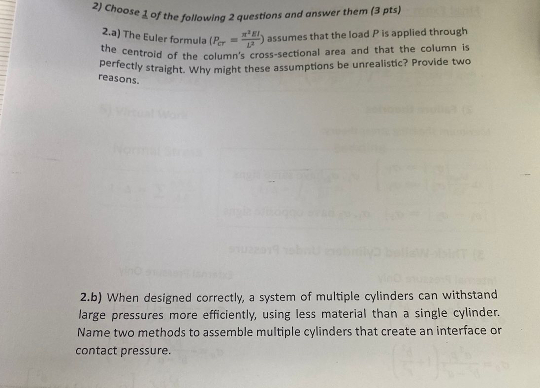 Solved Choose 1 ﻿of the following 2 ﻿questions and answer | Chegg.com