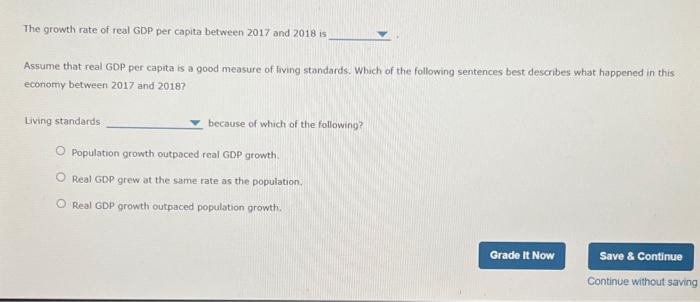 Solved 9. Calculating real GDP and real GDP per capita The | Chegg.com