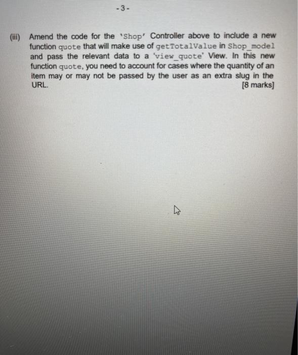 -2- 1. (a) Given the following Codeigniter URL: | Chegg.com