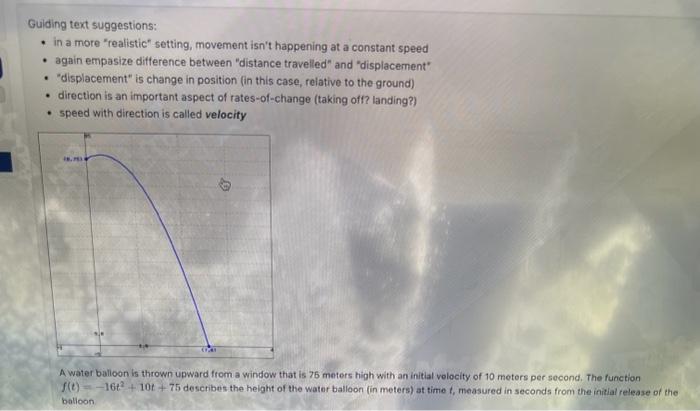 Solved Guiding text suggestions: - in a more "realistic" | Chegg.com
