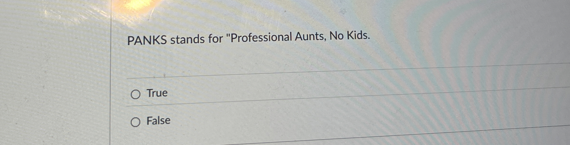 Solved PANKS stands for "Professional Aunts, No | Chegg.com