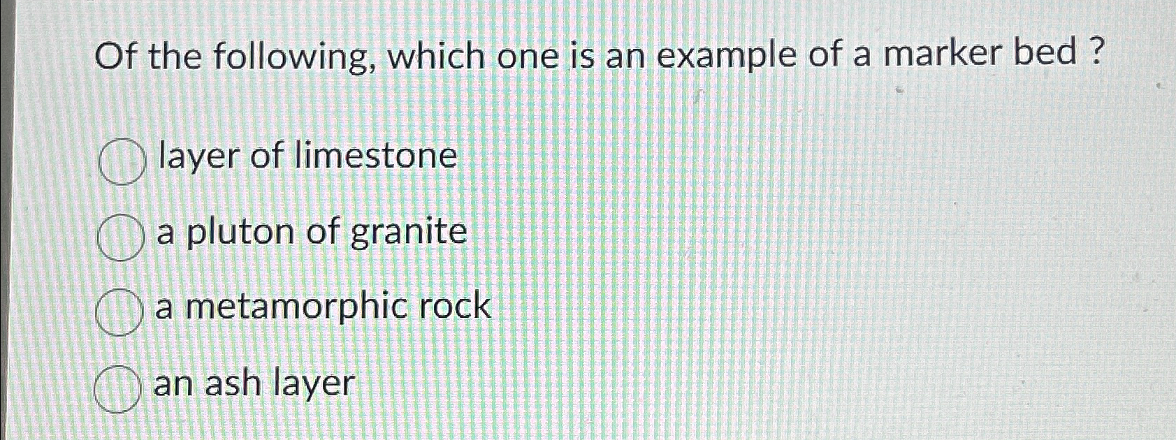 Solved Of the following, which one is an example of a marker | Chegg.com