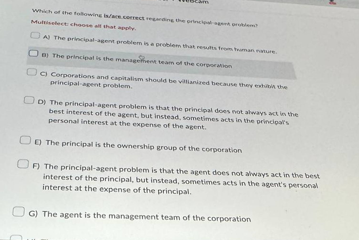 Solved Which of the following is/ace correct regarding the | Chegg.com