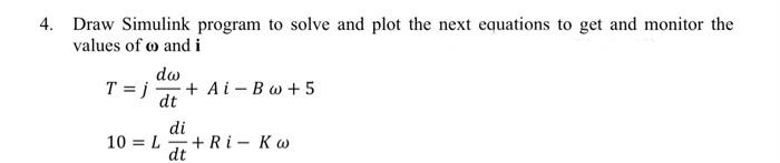 Solved 4. Draw Simulink program to solve and plot the next | Chegg.com