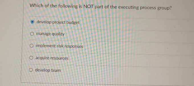 Solved Which of the following is NOT part of the executing | Chegg.com