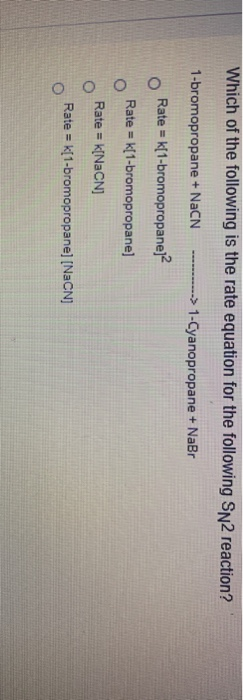 Solved Which of the following is the rate equation for the | Chegg.com