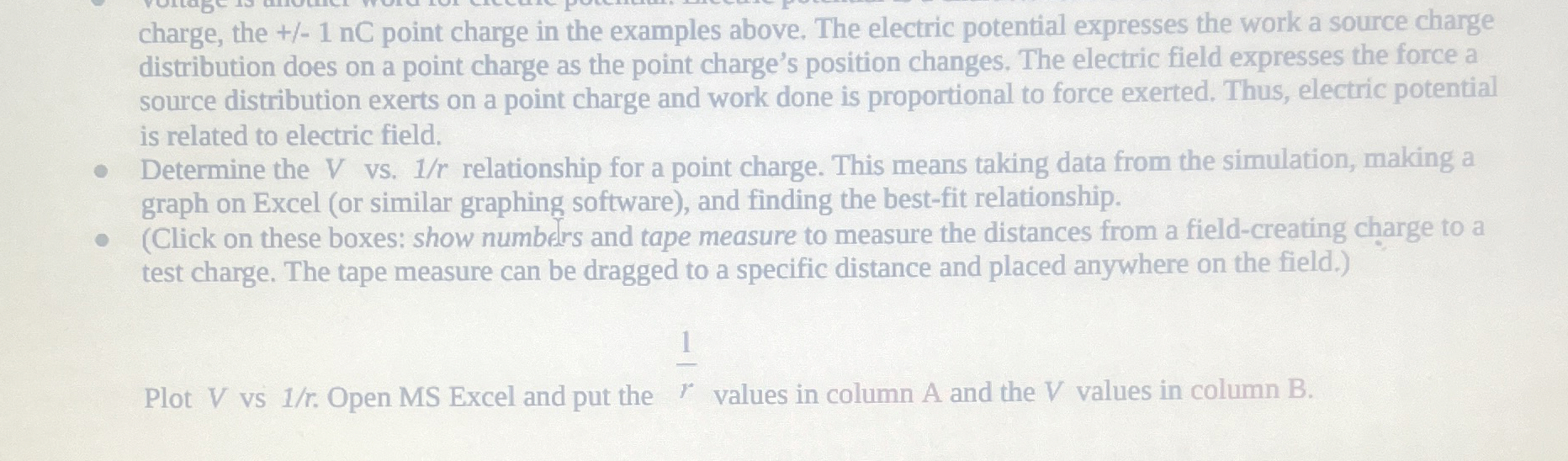 Solved charge, the +-1nC ﻿point charge in the examples | Chegg.com