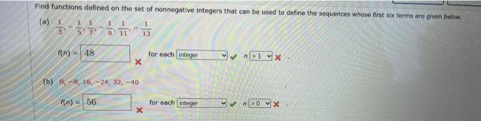 Solved Find functions defined on the set of nonnegative | Chegg.com