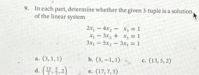 Solved 4. Write down the augmented matrix for each of the | Chegg.com