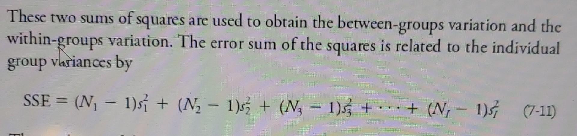 [Solved]: calculate the SSE by using the g