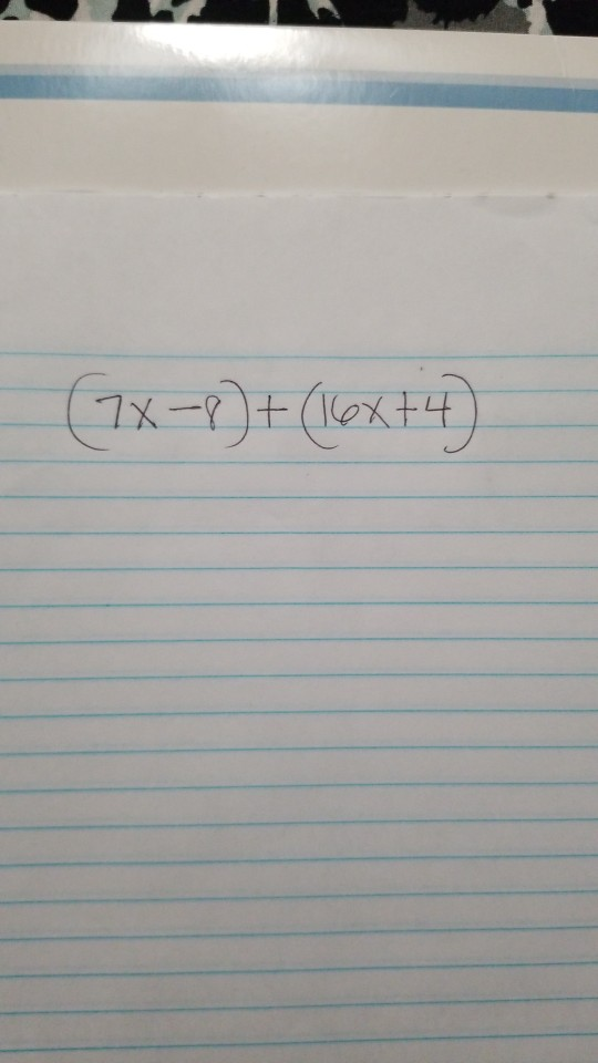 Solved 2 (7x-8) + (16x+4) | Chegg.com