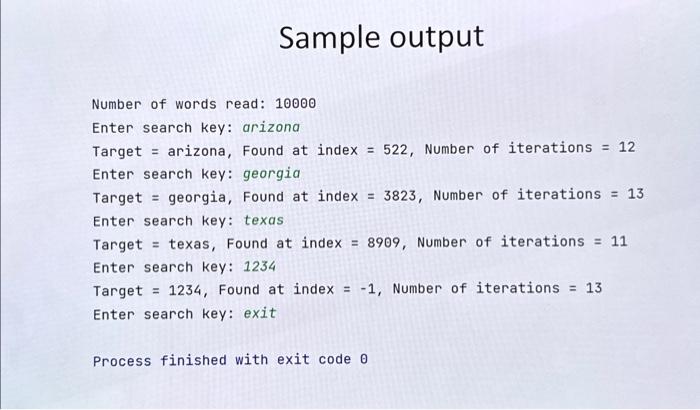 Solved Given a list of 10,000 words in lowercase letters | Chegg.com