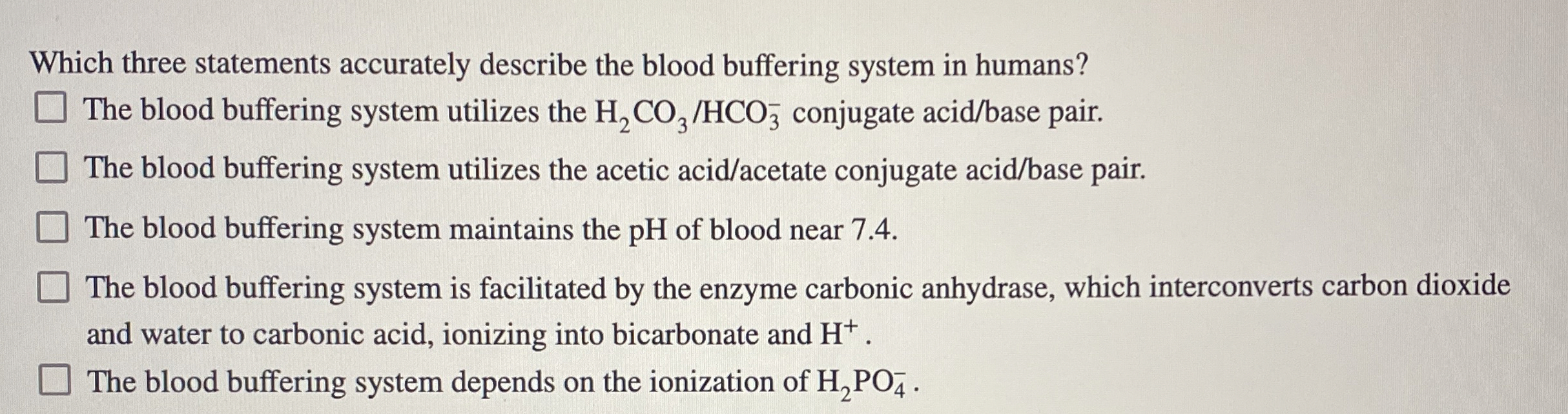 High Quality SOLUTION Which three statements accurately describe the blood | Chegg.com