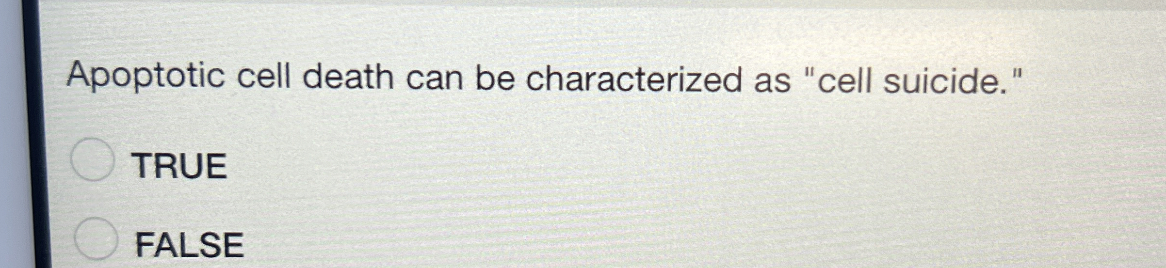 Solved Apoptotic cell death can be characterized as "cell | Chegg.com