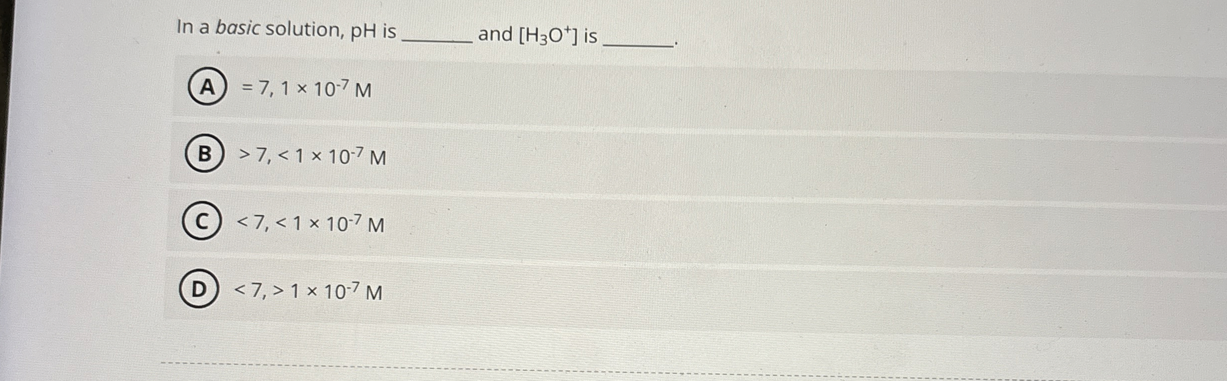 High Quality SOLUTION In a basic solution, pH is ﻿and | Chegg.com