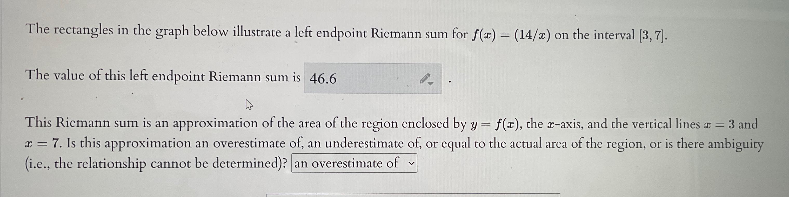 The rectangles in the graph below illustrate a left | Chegg.com