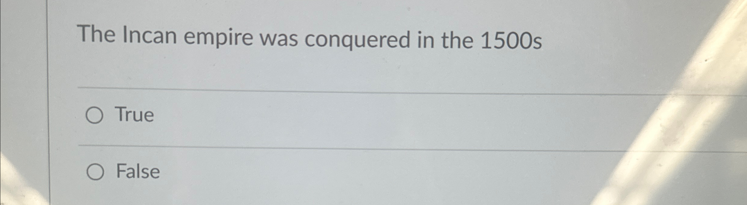 Solved The Incan empire was conquered in the 1500 | Chegg.com