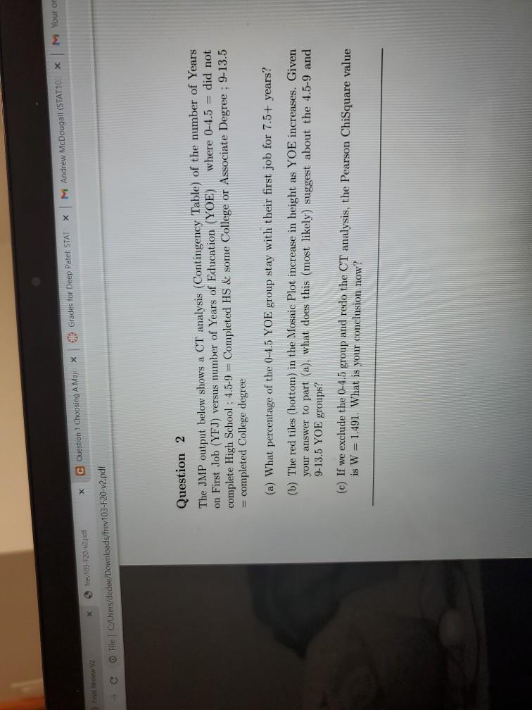 Solved Question 1 Choosing a Major is an important step | Chegg.com