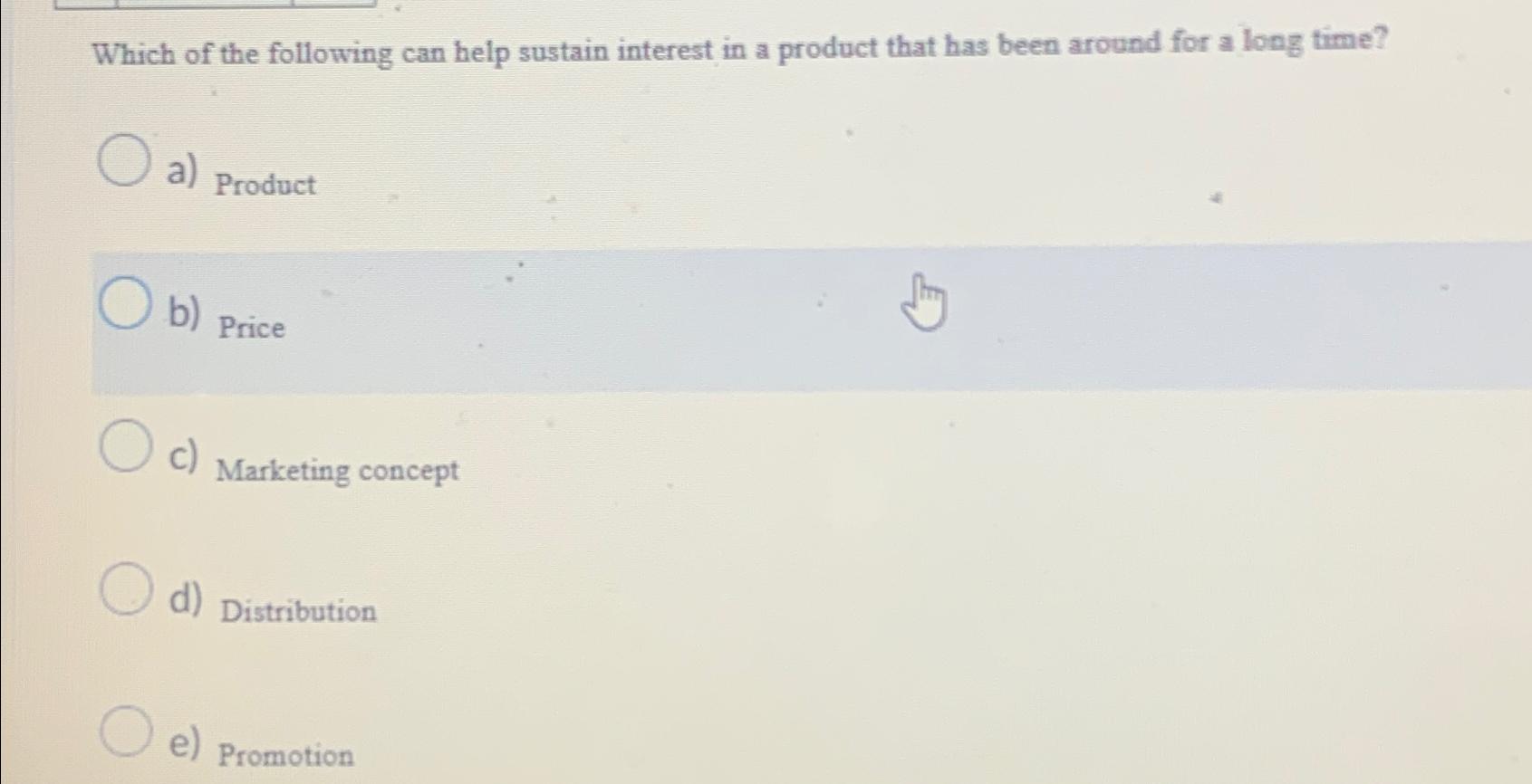 Solved Which of the following can help sustain interest in a | Chegg.com