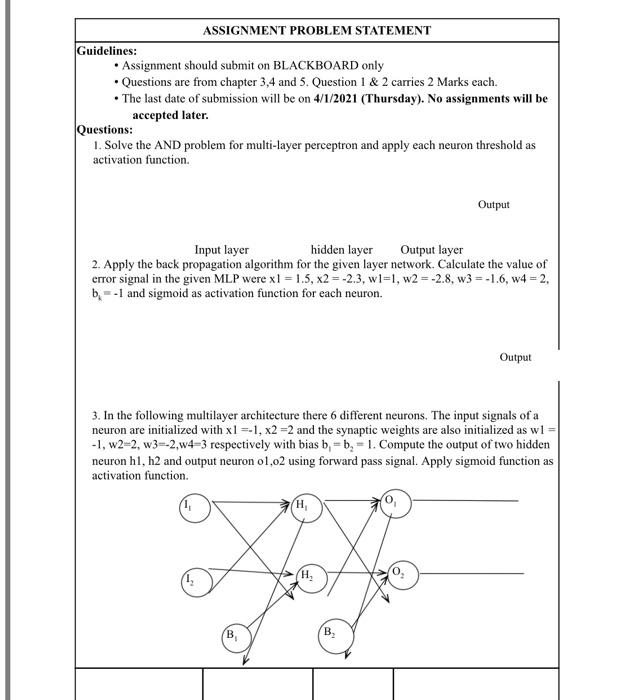 ASSIGNMENT PROBLEM STATEMENT Guidelines: • Assignment | Chegg.com