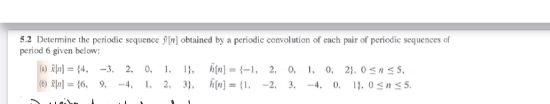 Solved 5.2 ﻿Determine the periodic sequence tilde(y)[n] | Chegg.com