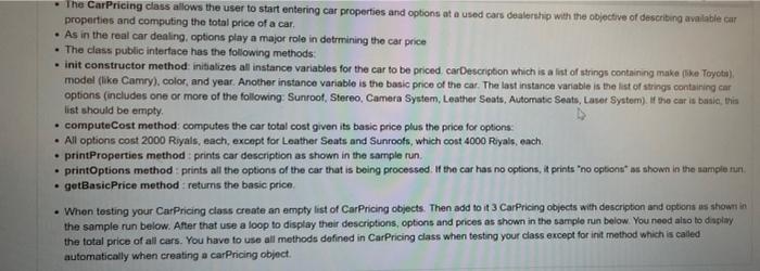 Solved 2 Classes • A class describes objects with the same | Chegg.com