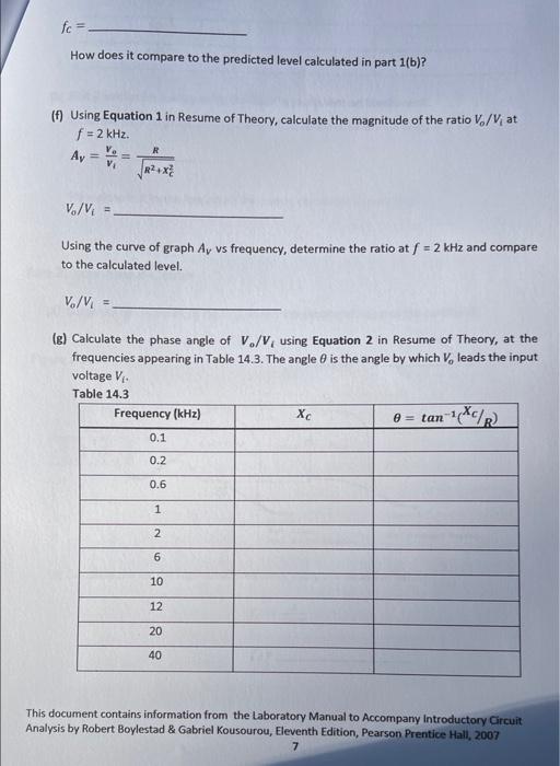 Solved PROCEDURE Part 1: High-Pass R-C Filter (a) Construct | Chegg.com