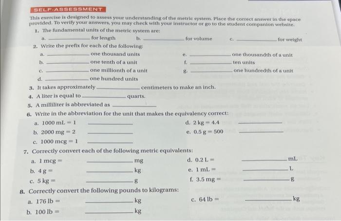 Solved 1. Using the proportional method, convert each of the | Chegg.com
