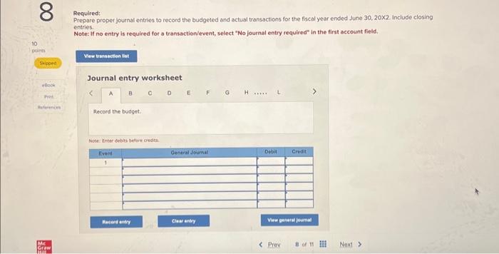 Solved The following information was abstracted from the | Chegg.com