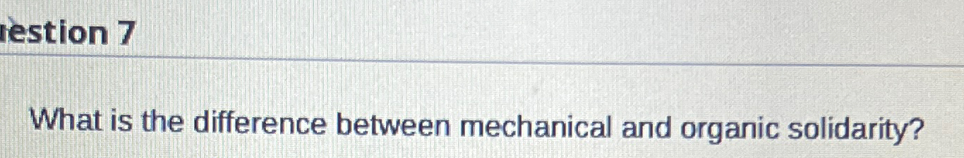 Solved Iestion 7What is the difference between mechanical | Chegg.com Solved Iestion 7What is the difference between mechanical | Chegg.com