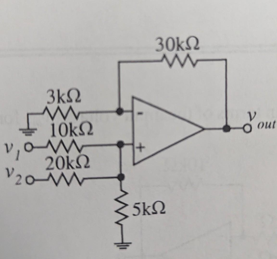 Solved find the output voltage, Bout in terms of the input | Chegg.com