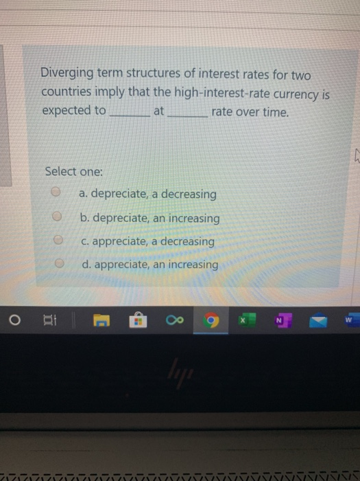 Solved Diverging term structures of interest rates for two | Chegg.com
